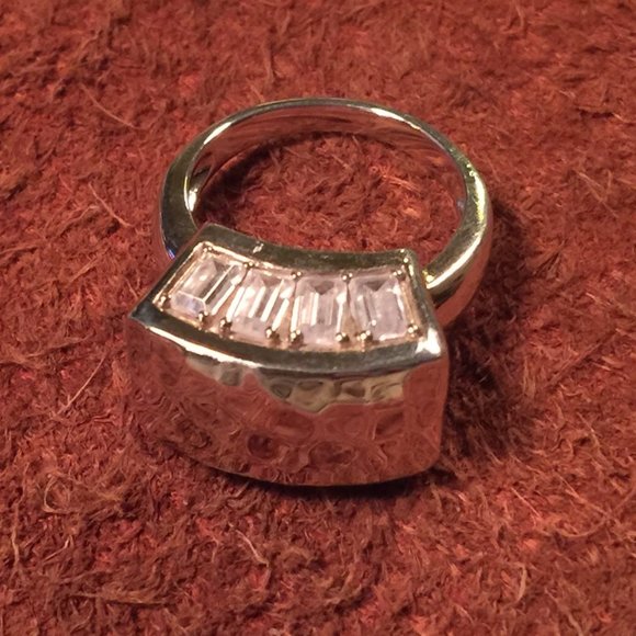 Silpada | Jewelry | Silpada R359 Sterling Silver Cz Tiara Ring | Poshmark